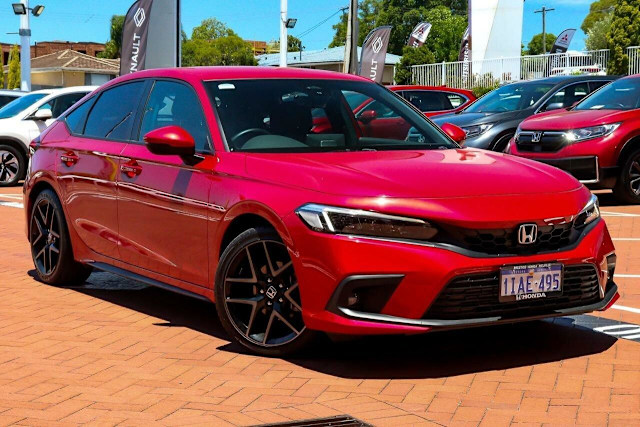 2021 Honda Civic 11th Gen MY22 VTi LX Red 1 Speed Hatchback | Cars ...