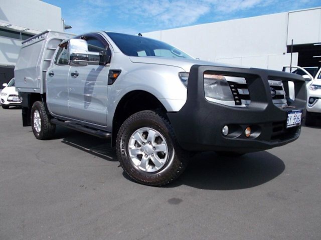 2014 Ford Ranger PX XLS 3.2 (4x4) Silver, Chrome 6 Speed Automatic ...