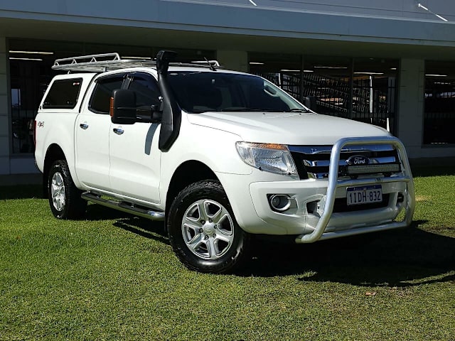 2014 Ford Ranger PX XLT Double Cab White 6 Speed Sports Automatic ...