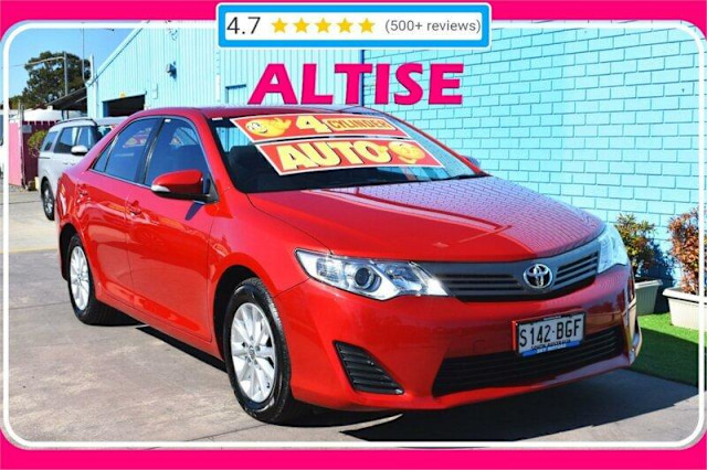 2012 Toyota Camry ASV50R Altise Red 6 Speed Sports Automatic Sedan ...