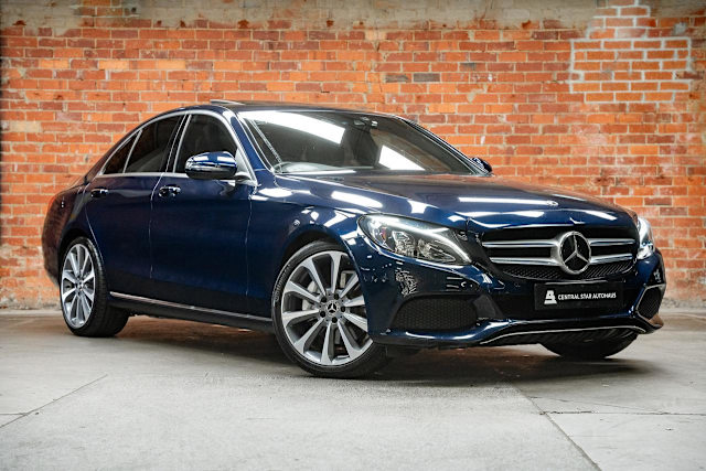 2017 Mercedes-Benz C-Class W205 808MY C300 9G-Tronic Cavansite Blue 9 ...
