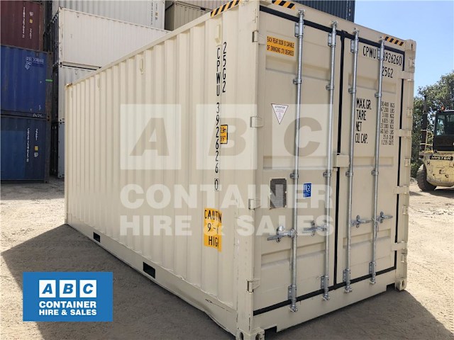 20 Foot Full Side Opening - New Build / Single Use Shipping container ...