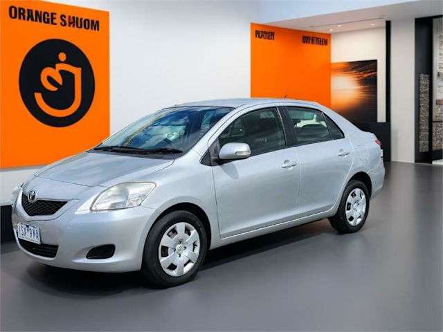 2013 Toyota Yaris NCP93R YRS Silver, Chrome 4 Speed Automatic Sedan ...