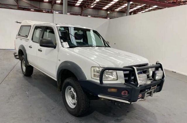 2007 Ford Ranger PJ XL (4x4) White 5 Speed Automatic Dual Cab Pick-up ...