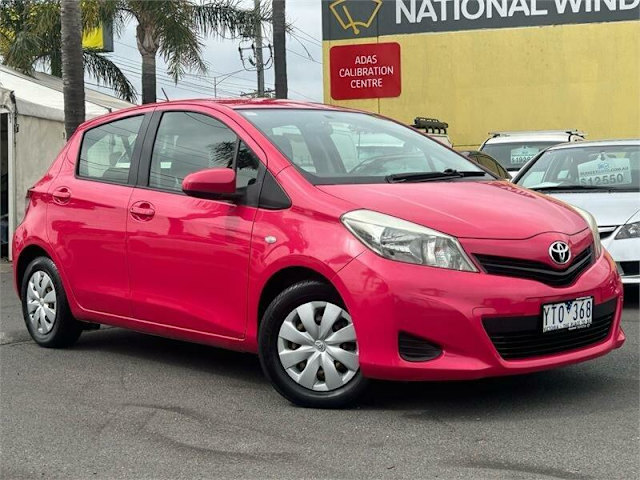 2011 Toyota Yaris NCP90R 10 Upgrade YR Pink 5 Speed Manual Hatchback ...