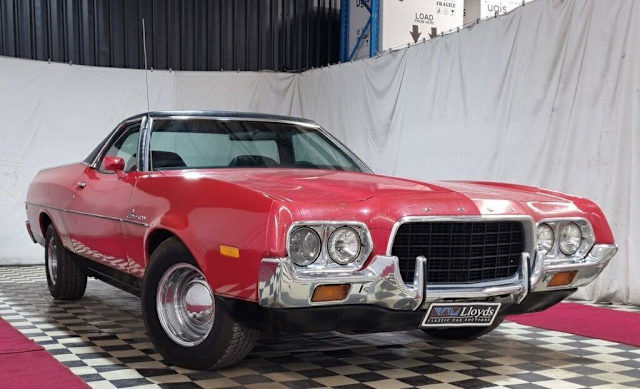 1972 Ford Ranchero 500 IN AUCTION AT LLOYDS Red Automatic Single Cab ...