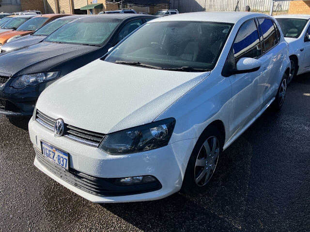 2016 Volkswagen Polo 6R MY17 66 TSI Trendline White 5 Speed Manual ...