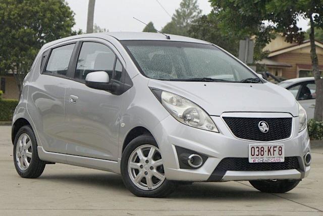 2012 Holden Barina Spark MJ MY12 CD Silver 5 Speed Manual Hatchback ...