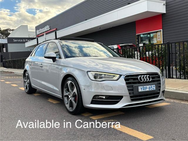 2013 Audi A3 8V Ambition Sportback S Tronic Quattro Silver 6 Speed ...