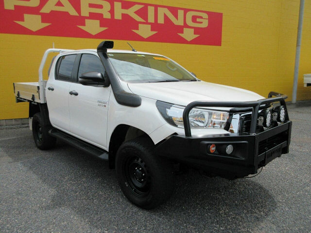 2018 Toyota Hilux GUN126R SR Double Cab White 6 Speed Manual Cab ...