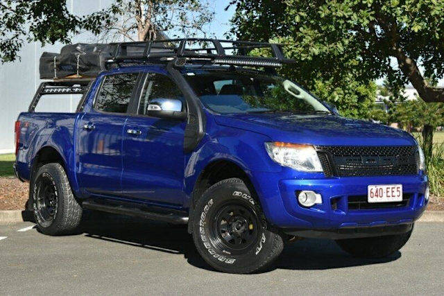2014 Ford Ranger PX XLT Double Cab Blue Manual Utility | Cars, Vans ...