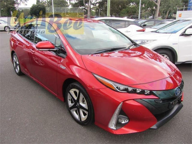 2019 Toyota Prius ZVW52 Plug-in Hybrid Wine Red Constant Variable ...