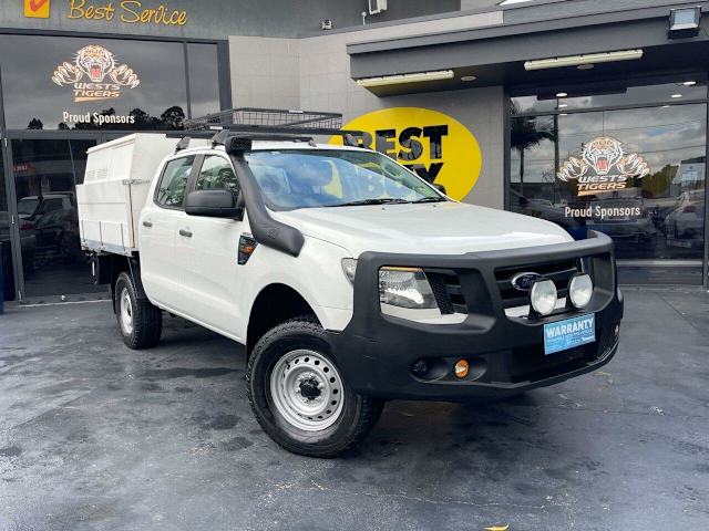2014 Ford Ranger PX XL White 6 Speed Sports Automatic Cab Chassis ...