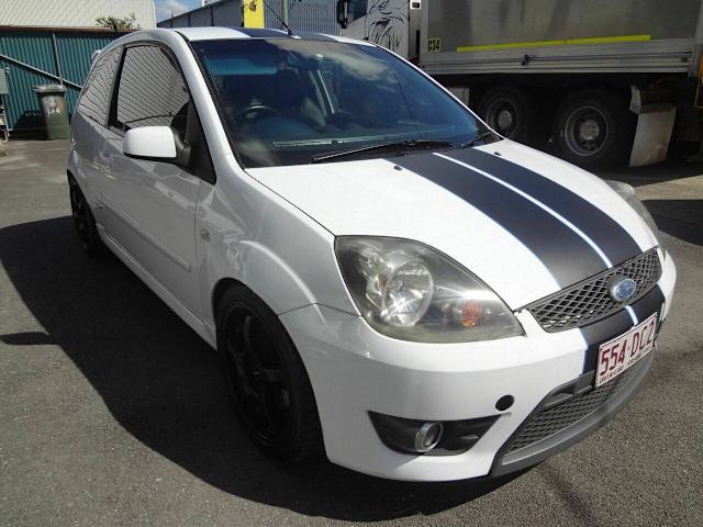 2007 Ford Fiesta WQ XR4 White 5 Speed Manual Hatchback | Cars, Vans ...
