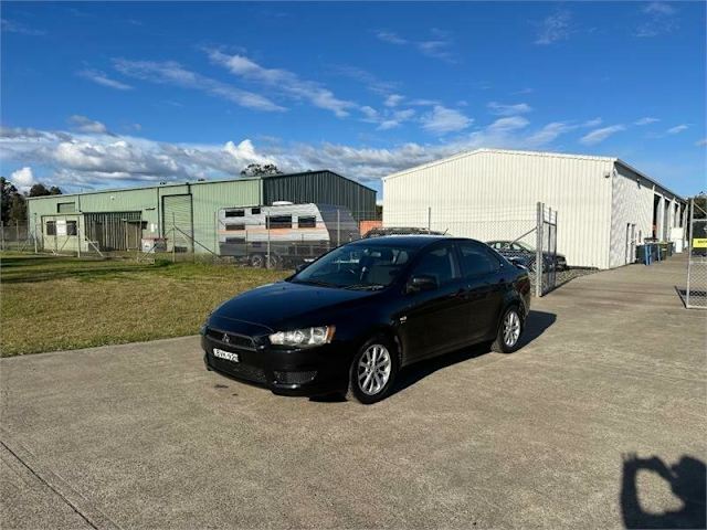 2010 Mitsubishi Lancer CJ MY11 SX Black 6 Speed CVT Auto Sequential ...