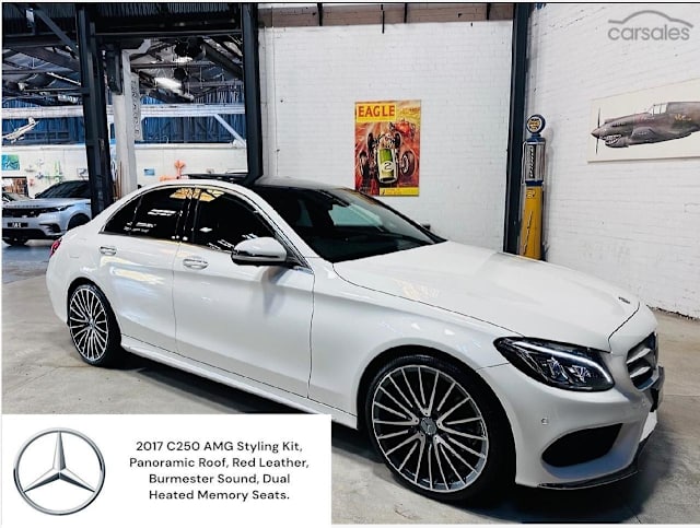 2017 Mercedes-Benz C-Class W205 807+057MY C250 9G-Tronic White 9 Speed ...