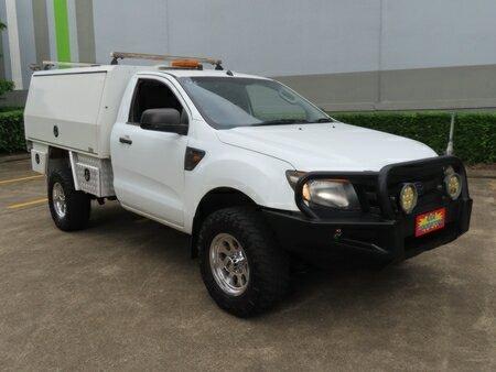2014 Ford Ranger PX XL White 6 Speed Sports Automatic Cab Chassis ...