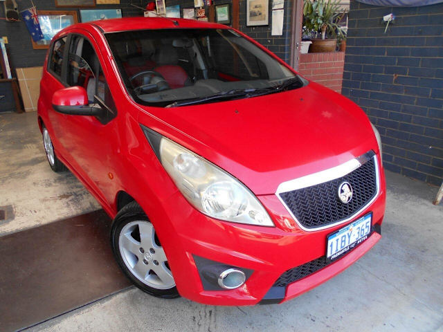 2010 Holden Barina Spark MJ CD Red 5 Speed Manual Hatchback | Cars ...