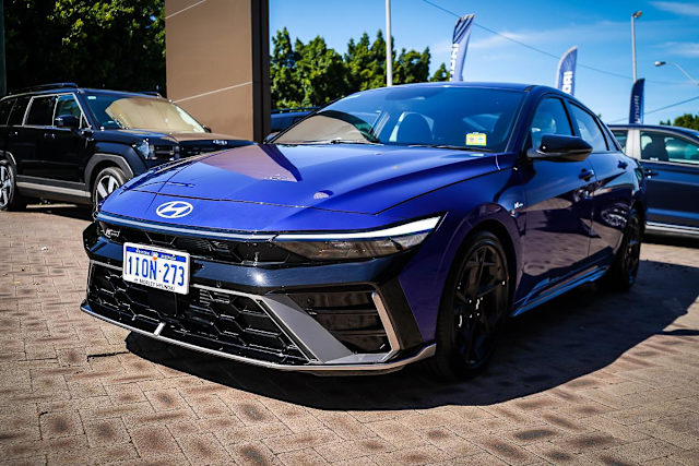 2025 Hyundai i30 CN7.V3 MY25 N Line D-CT Intense Blue 7 Speed Sports ...