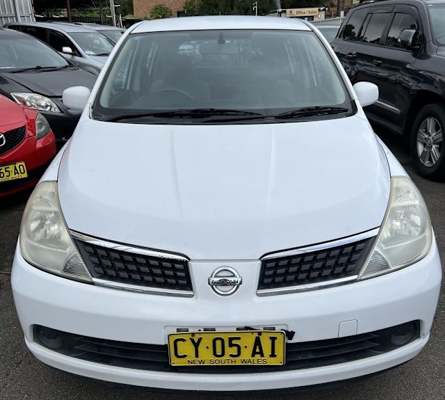 2006 Nissan Tiida C11 ST White 4 Speed Automatic Hatchback | Cars, Vans ...