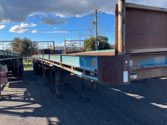 Trailer Flat Top Tipper 45ft Maxitrans Tip over axle Airbags Lead 3 way ...