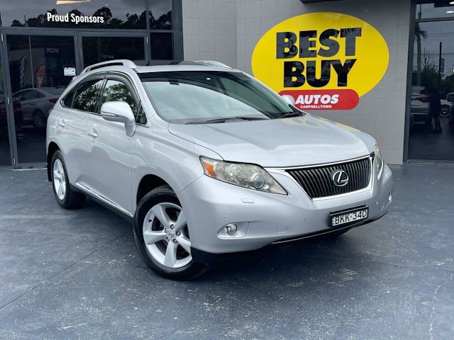 2009 Lexus RX GGL15R RX350 Prestige Silver Mica 6 Speed Sports ...