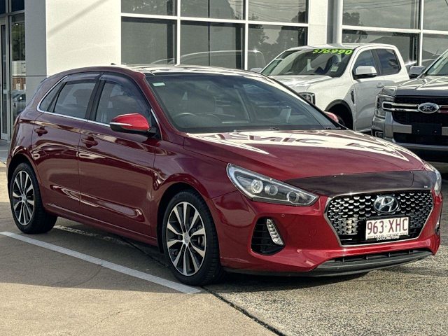 2017 Hyundai i30 PD MY18 Premium D-CT Red 7 Speed Sports Automatic Dual ...