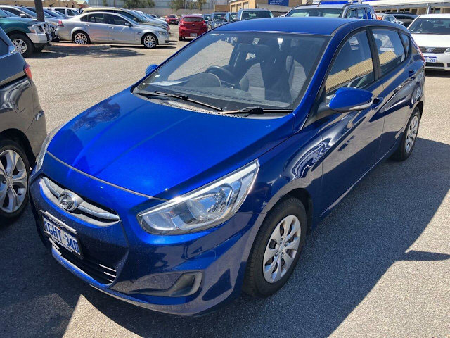 2017 Hyundai Accent RB4 MY17 Active Blue 6 Speed CVT Auto Sequential ...