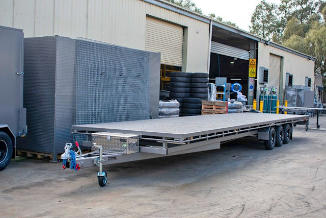 2024 Basic Trailers 34x8 Flat Top Trailer W/ 34ft Long Deck - Tri Axle ...