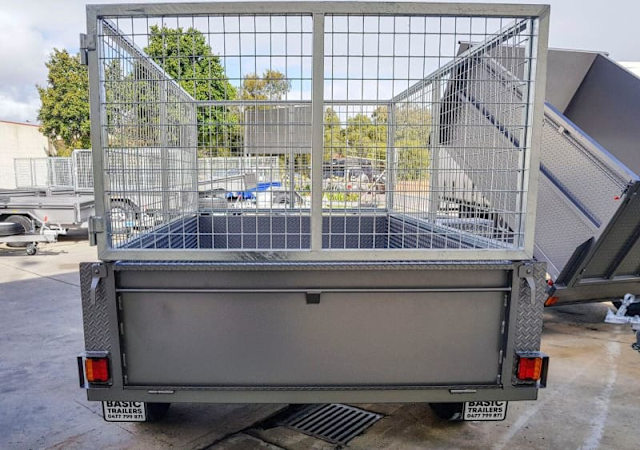 8x5 Single Axle High Sides Caged Box Trailer 2000kg ATM | Trailers ...