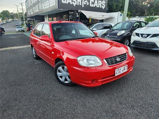 2003 Hyundai Accent LC GL Red 4 Speed Automatic Hatchback | Cars, Vans ...