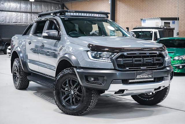 2018 Ford Ranger PX MkIII 2019.00MY Raptor Grey 10 Speed Sports ...