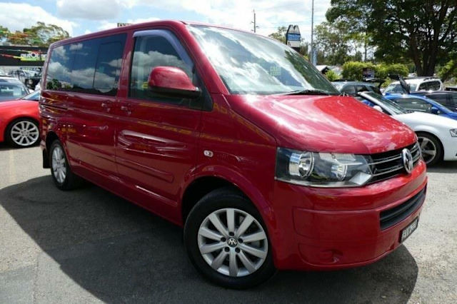 2011 Volkswagen Multivan T5 MY12 Comfortline TDI400 4 Motion Red 7 ...