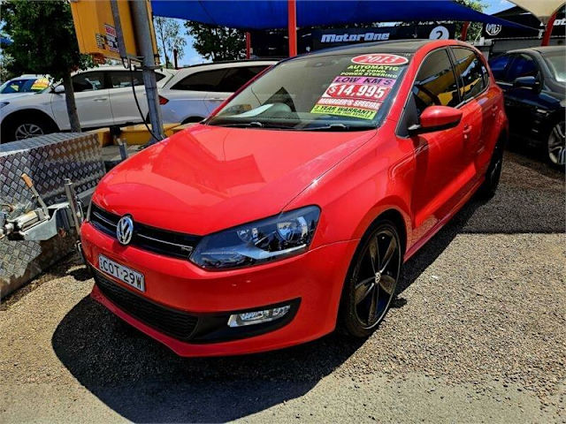 2013 Volkswagen Polo 6R MY14 77TSI DSG Comfortline Flash Red 7 Speed ...