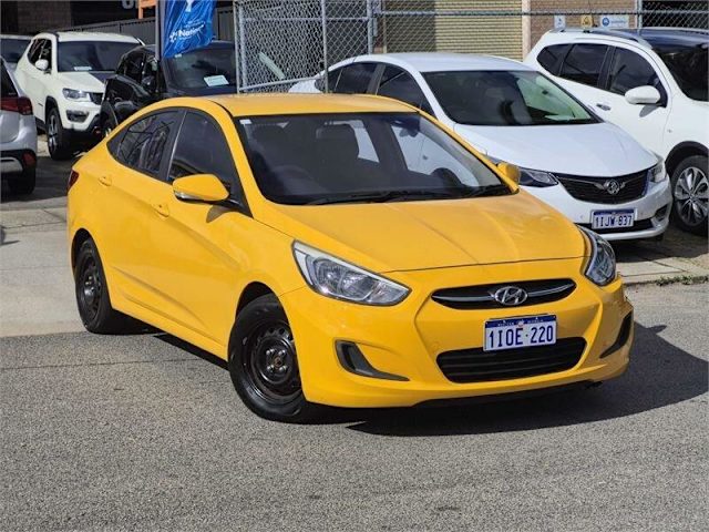 2016 Hyundai Accent RB3 Active Yellow 6 Speed Constant Variable Sedan ...