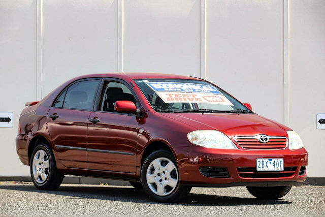 2007 Toyota Corolla ZZE122R 5Y Ascent Maroon 4 Speed Automatic Sedan ...
