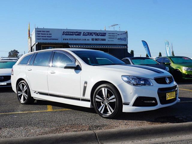 2015 Holden Commodore VF MY15 SV6 Sportwagon White 6 Speed Sports ...
