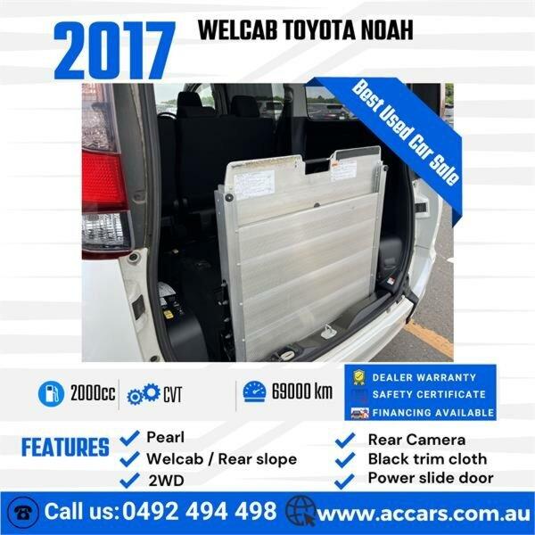 2017 Toyota Noah MINIVAN PEOPLE MOVER WELCAB WHEELCHAIR RAMP Pearl ...