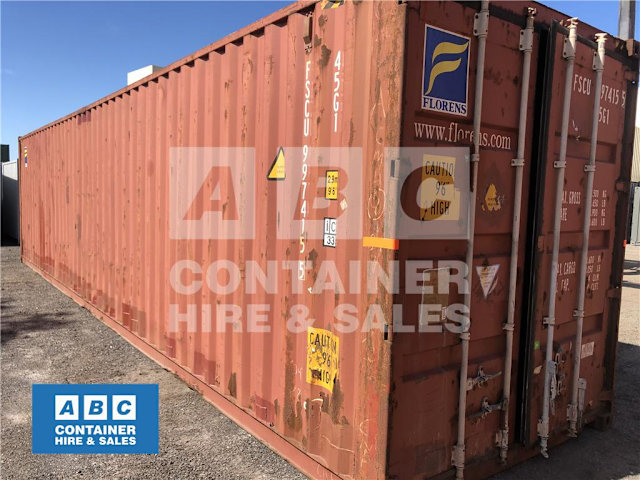 40 Foot HIGH CUBE Budget Wind & Water tight Shipping container - in ...