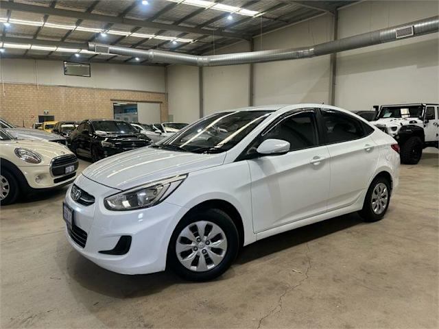 2016 Hyundai Accent RB3 MY16 Active White 6 Speed CVT Auto Sequential ...