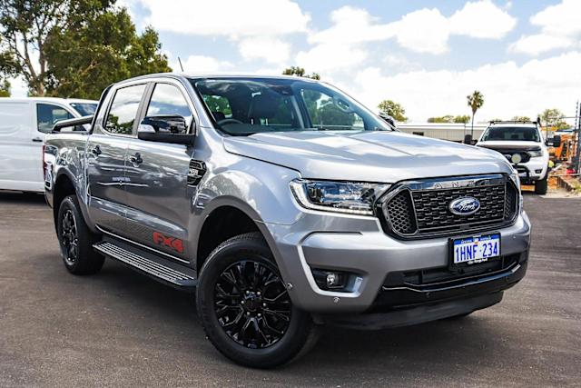 2022 Ford Ranger PX MkIII 2021.75MY FX4 Silver, Chrome 6 Speed Sports ...