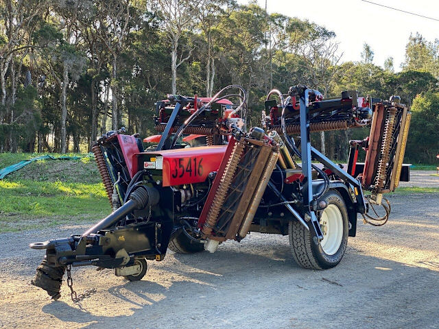 TORO TM7490 REELMASTER 7 GANG FAIRWAY GREENS REEL CYLINDER MOWER TOW ...
