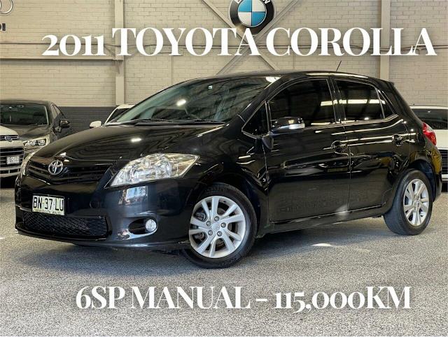 2011 Toyota Corolla ZRE152R MY11 Ascent Sport Black Manual Hatchback ...