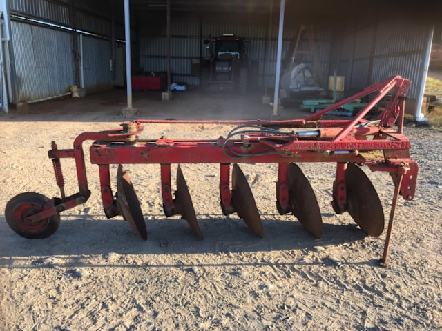 3PL Hodge 5 furrow hydraulic reversible disc plough [731] | Farming ...