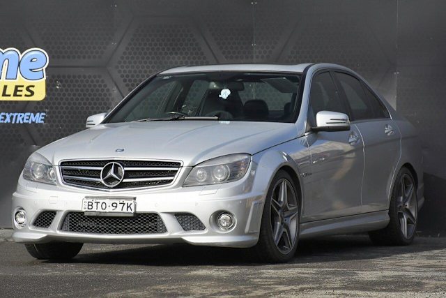 2010 Mercedes-Benz C-Class W204 C63 AMG Silver 7 Speed Sports Automatic ...