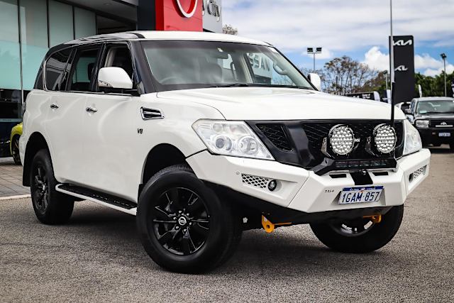 2016 Nissan Patrol Y62 MY15 TI White 7 Speed Sports Automatic Wagon ...