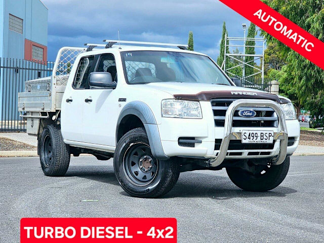 2007 Ford Ranger PJ XL Crew Cab 4x2 Hi-Rider White 5 Speed Automatic ...