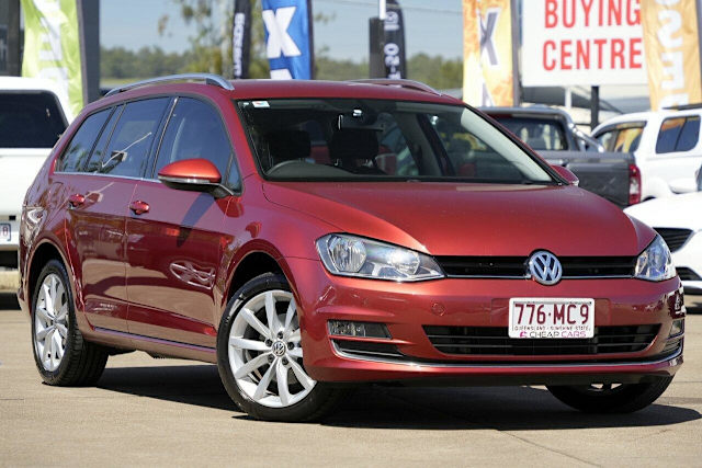 2014 Volkswagen Golf VII MY14 103TSI DSG Highline Red 7 Speed Sports ...