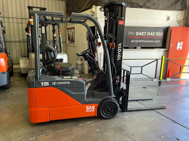 TOYOTA 8FBE15 53442 1.5 TON 1500 KG CAPACITY ELECTRIC FORKLIFT 5000 MM ...