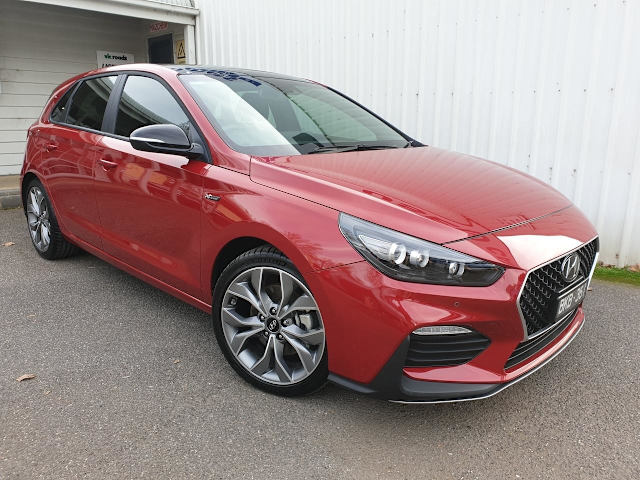 2020 Hyundai i30 PD.V4 MY21 N Line Premium Fiery Red & Black Roof 7 ...